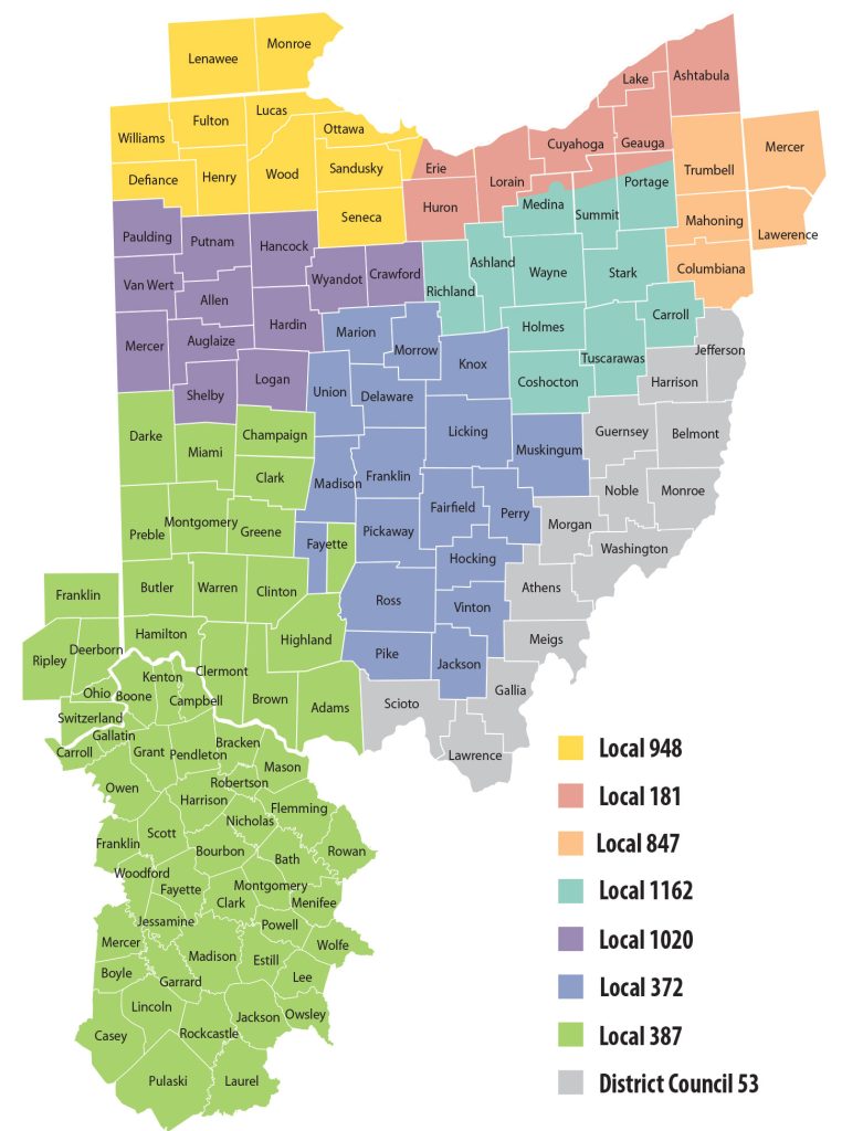 Zone Maps - IUPAT District Council 6